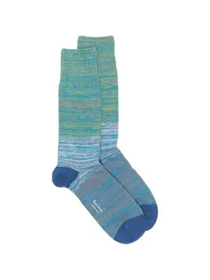 Paul Smith Socks Mouliné Col Blck - Green