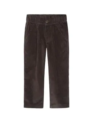SERENDIPITY ORGANICS Pleated Trousers "pleat - Brown