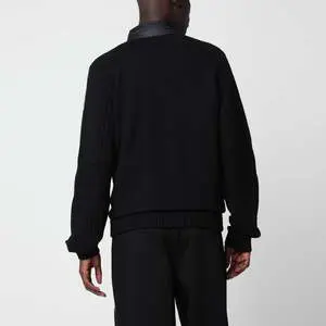 Moncler Padded Zip-up Cardigan In Wool Blend