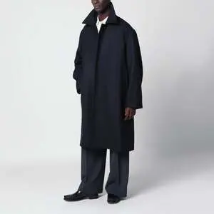 Studio Nicholson Ady Navy Wool Coat - Blue