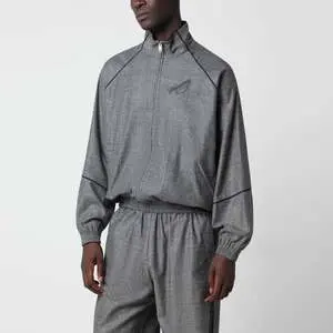 WILLY CHAVARRIA Ruff Rider Track Jacket In And Black Wool - Brown