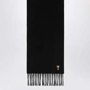 AMI Paris De Coeur Wool Scarf