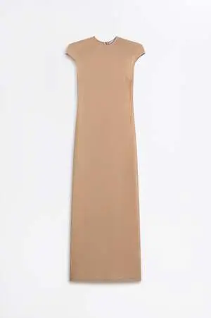 Scanlan Theodore Mesh Shoulder Pad Gown