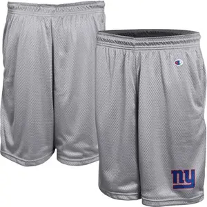 Champion New York Giants Classic Mesh Shorts - Gray