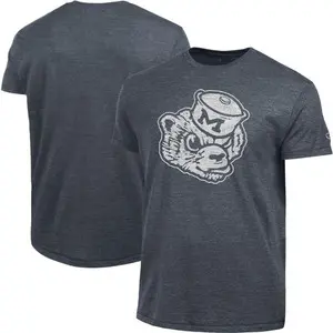 Champion Michigan Wolverines Vintage Triumph Tri-blend T-shirt - Navy