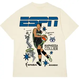 ROUND21 Napheesa Collier Minnesota Lynx Espn Player Graphic T-shirt - Cream
