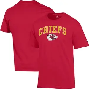 Champion Kansas City Chiefs Arch Over Logo T-shirt - Red