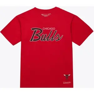 Mitchell & Ness Chicago Bulls Vintage Wordmark T-shirt - Red
