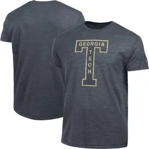 Champion Georgia Tech Yellow Jackets Vintage Triumph Tri-blend T-shirt - Navy