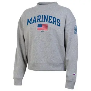 Champion Seattle Mariners Americana Triumph Fleece Tri-blend Sweatshirt