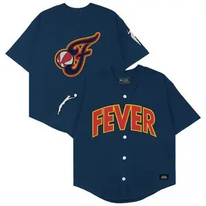 PLAYA SOCIETY Indiana Fever Baseball Fashion Jersey - Navy