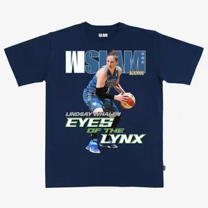 SLAM Lindsay Whalen Minnesota Lynx Court Origins Cover T-shirt - Navy