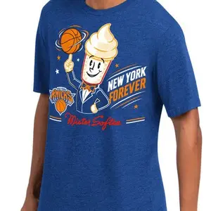 STARTER Royal New York Knicks Mister Softee Prime Time T-shirt