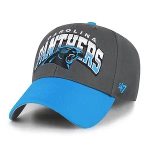 '47 Carolina Panthers Split Block Mvp Adjustable Hat - Charcoal