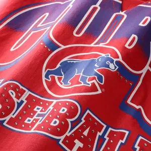 '47 Chicago Cubs Win Big Oversized Notch-neck T-shirt