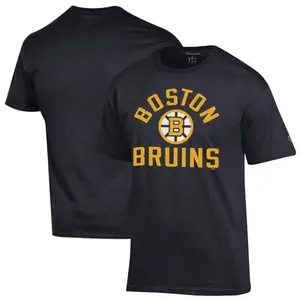 Champion Boston Bruins Primary Logo Jersey T-shirt - Black