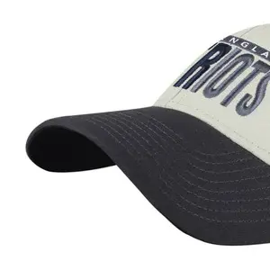 '47 Black New England Patriots Half Block Text Mvp Adjustable Hat