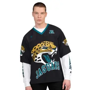STARTER White Jacksonville Jaguars Short Sleeve & Long Sleeve T-shirt Combo Pack - Black