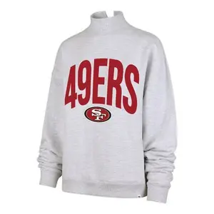 '47 San Francisco 49ers Subtle Muse Mock Neck Sweatshirt