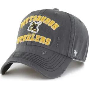 '47 Pittsburgh Steelers Seymoore Clean Up Adjustable Hat - Charcoal