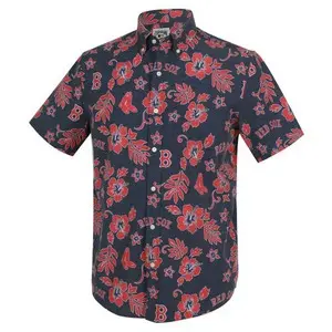 Reyn Spooner Boston Red Sox Cooperstown Kekai Performance Button-down Tri-blend Top