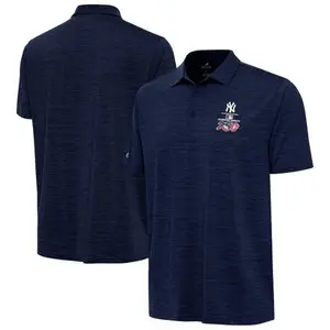 ANTIGUA New York Yankees Celebrating America's 250th Layout Polo - Heather Navy