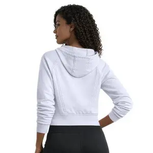 STARTER Seattle Seahawks Cropped Pastels Full-zip Hoodie
