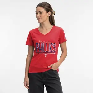 Champion Philadelphia Phillies Core V-neck T-shirt - Red