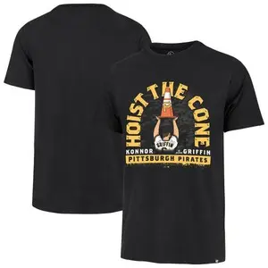 '47 Konnor Griffin Pittsburgh Pirates Hoist The Cone Player Graphic T-shirt - Black