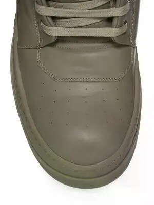 Rick Owens Mega Geobasket Leather High-top Sneakers