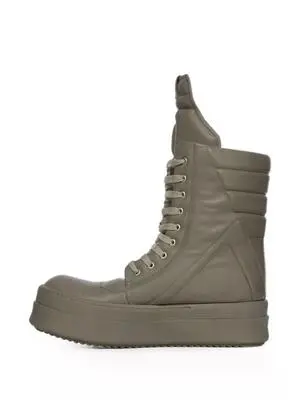 Rick Owens Mega Geobasket Leather High-top Sneakers
