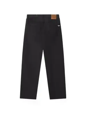 Maison Kitsuné Fox-patch Straight-leg Jeans