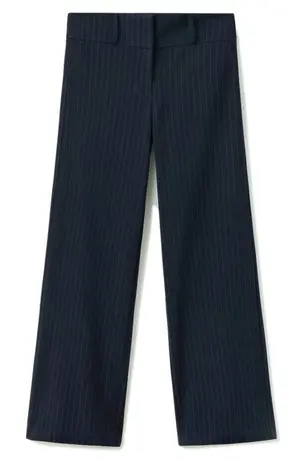 Mango Pinstripe Wide Leg Pants
