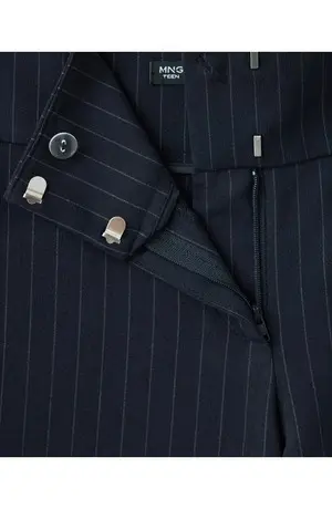 Mango Pinstripe Wide Leg Pants