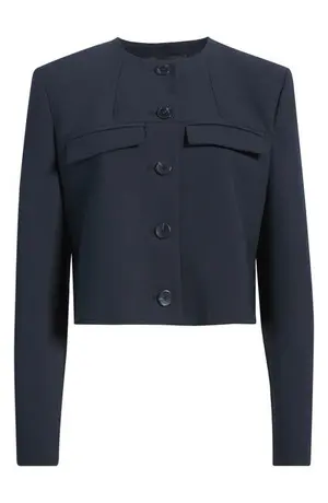 Mango Marker Stretch Blazer - Navy