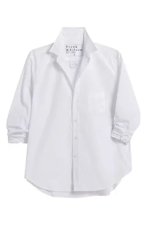 Frank & Eileen Eileen Relaxed Cotton Button-up Shirt - White