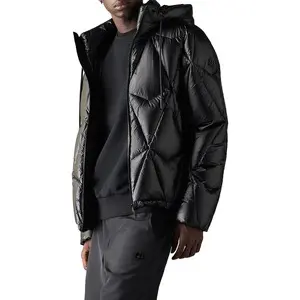 Moose Knuckles Iceberg Quilt Down Puffer Jacket - Black