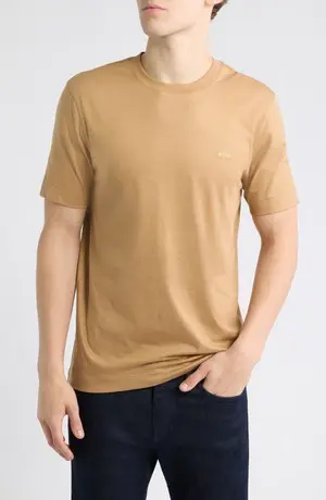 BOSS Thompson 01 Cotton T-shirt - Medium Beige