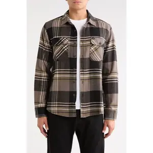 Brixton Bowery Plaid Flannel Shirt - Black/multi
