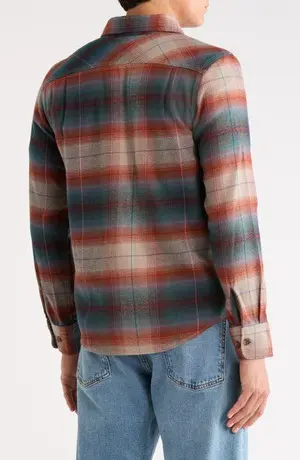 Brixton Bowery Cotton Blend Flannel Shirt