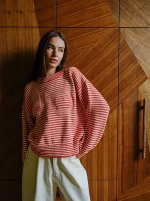 DEGEN Garter No Pima Cotton Sweater