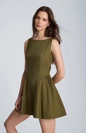 KENNETH COLE COLLECTION Sleeveless Fit & Flare Minidress