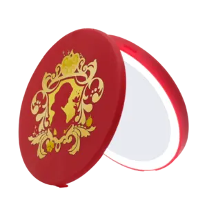 IMPRESSIONS VANITY Snow White Compact Mirror With Wireless Power Bank Base