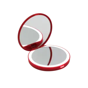 IMPRESSIONS VANITY Snow White Compact Mirror With Wireless Power Bank Base