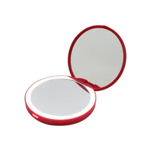IMPRESSIONS VANITY Snow White Compact Mirror With Wireless Power Bank Base
