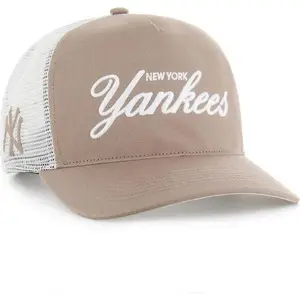 '47 New York Yankees Foundational Mesh Hitch Adjustable Hat - Brown