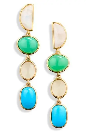 LIZZIE FORTUNATO Cala Stone Drop Earrings - Multi
