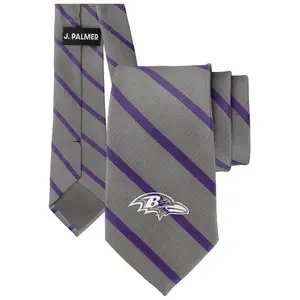 J. PALMER Baltimore Ravens Game Day Tie - Gray