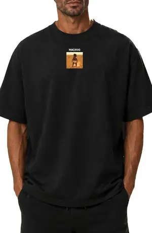 MACEOO Graphic T-shirt - Black
