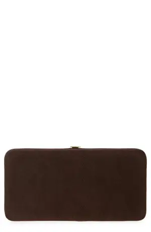 CLARE V. Le Tabac Suede Clutch